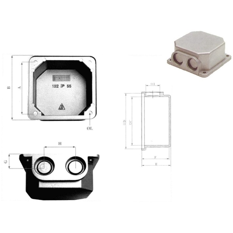 IEC Terminal Boxes made of die-cast aluminum, grey cast iron or plastic ...