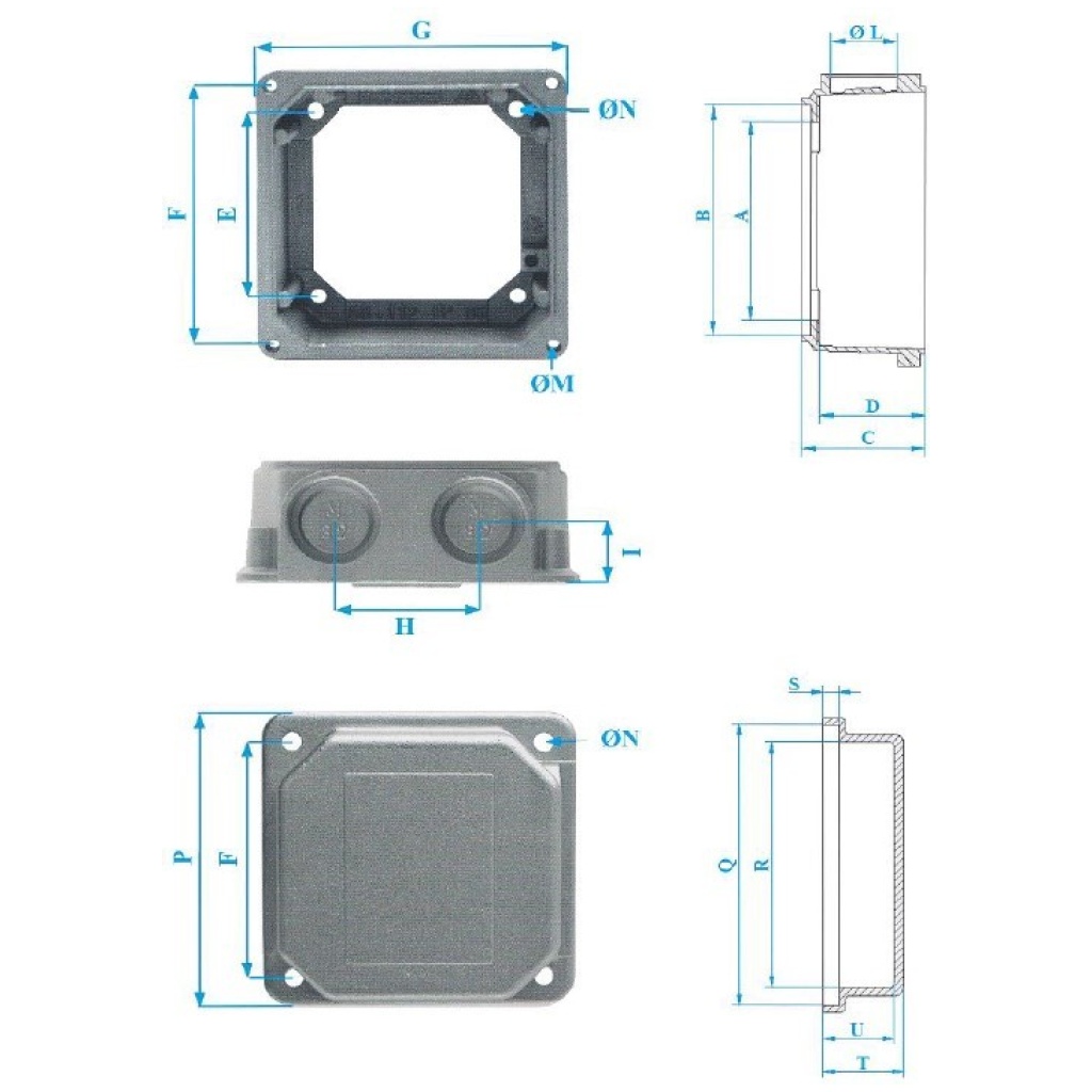 IEC Terminal Boxes made of die-cast aluminum, grey cast iron or plastic ...