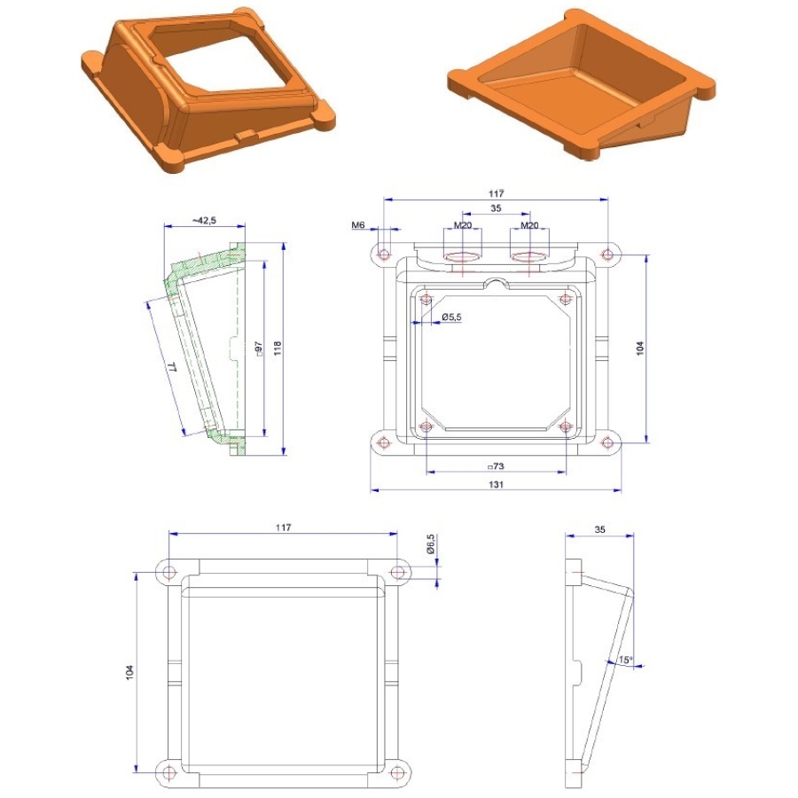 IEC Terminal Boxes made of die-cast aluminum, grey cast iron or plastic ...